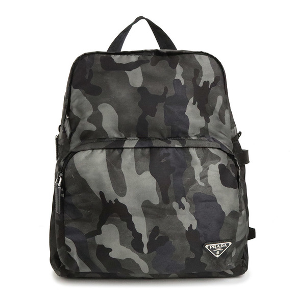 Prada | Bags | Prada Rucksack Daypack Backpack Camouflage Nylon Leather ...